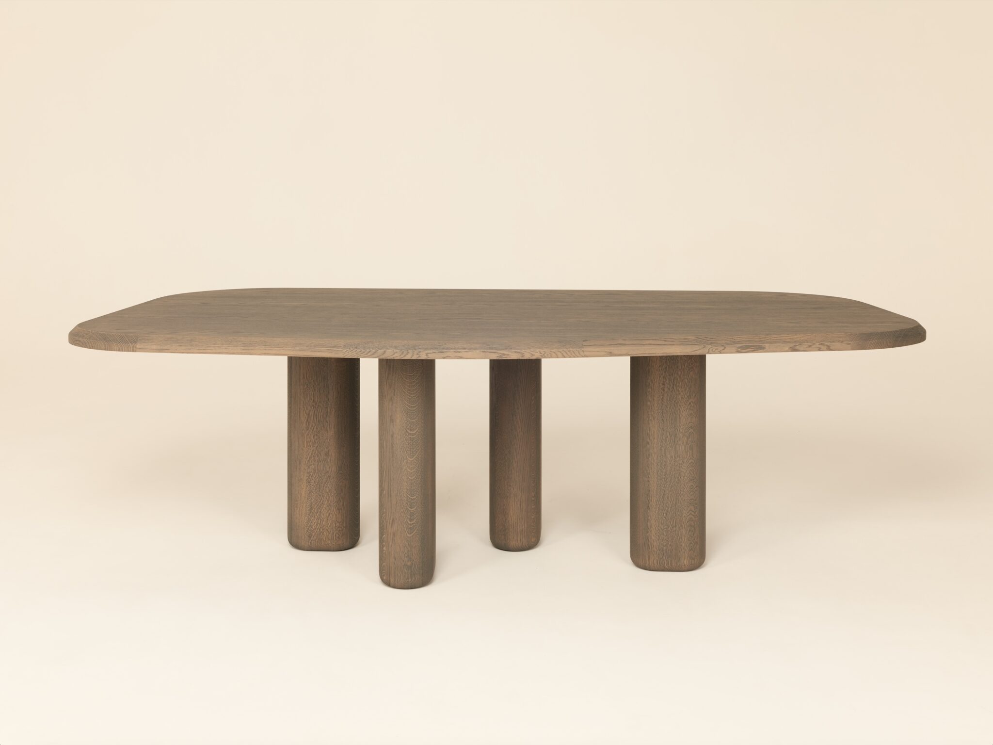 Rough dining table, made to measure, customization, sculptural, desk, oak