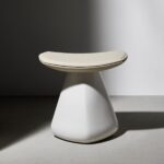 Dam stool, ceramic, leather, tabouret, céramique, cuir, design, seating