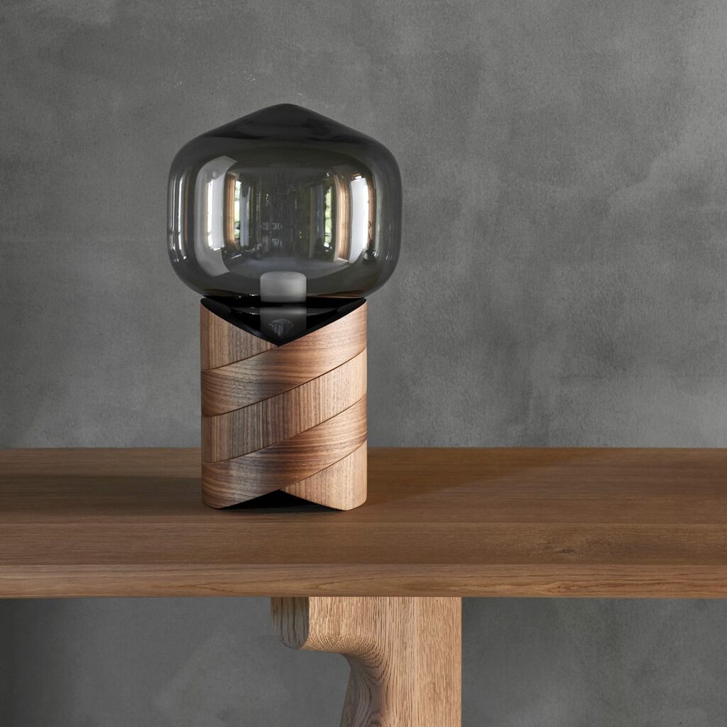 Rope, table lamp, dan yeffet, light, wood lamp, collection particulière