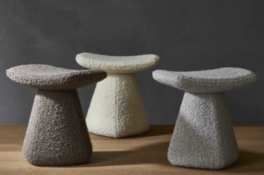Dam stool wool edition design Christophe Delcourt Collection Particulière