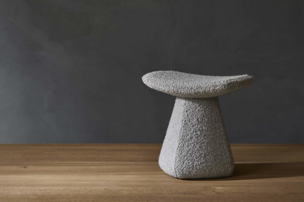 Dam stool wool edition design Christophe Delcourt Collection Particulière