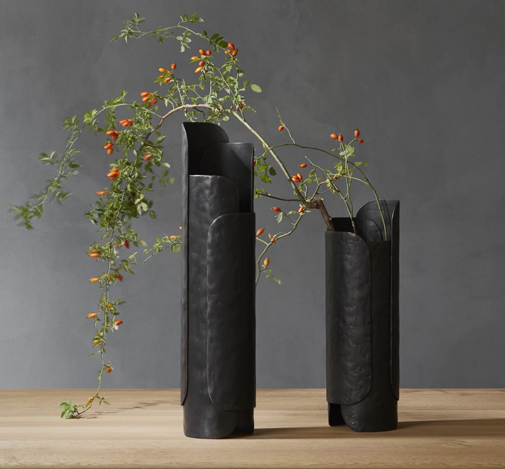Leaf vases design Dan Yeffet Collection Particulière